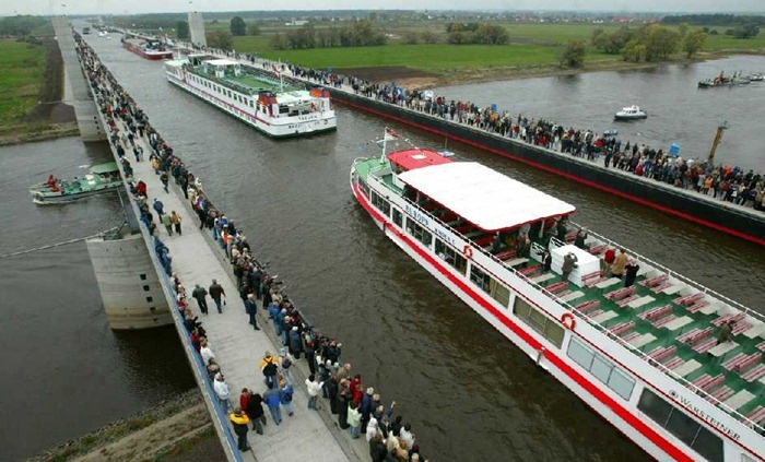 The Incredible Magdeburg Water Bridge in Germany | Amusing Planet